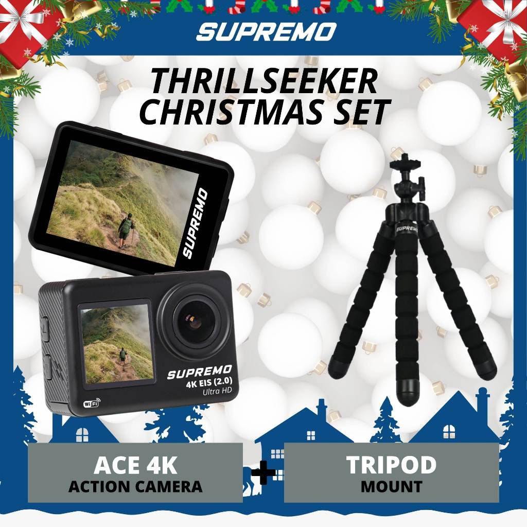 Bundle 5 Supremo Ace 4K Dual Display + Tripod | Shopee Philippines