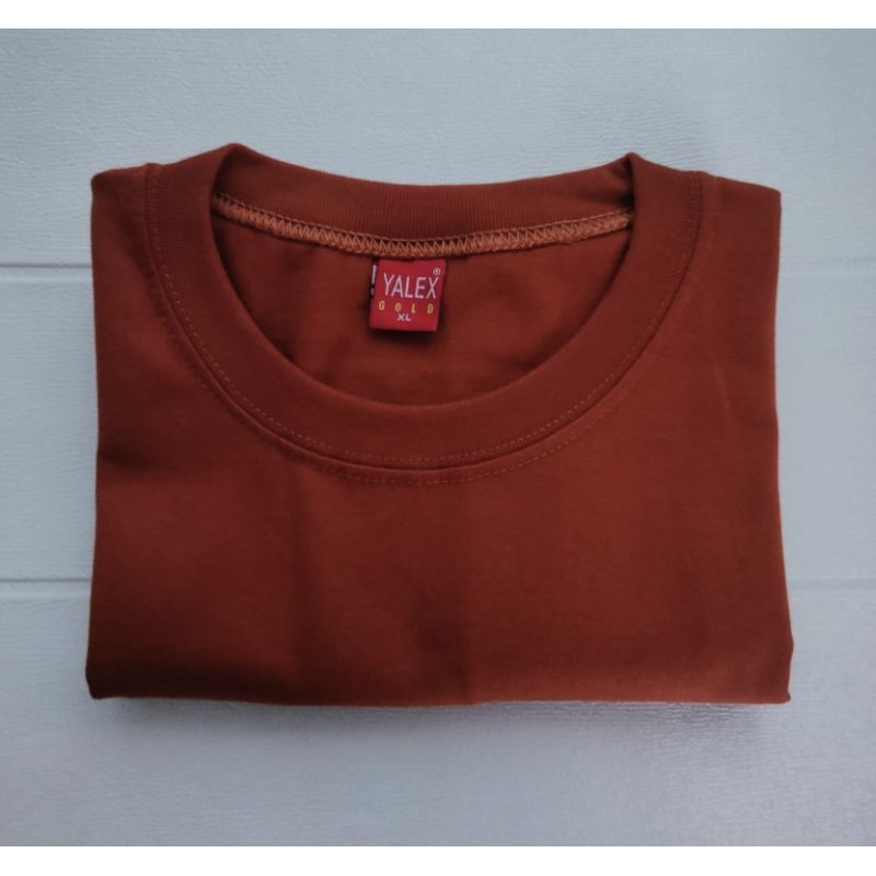 RUST ORANGE Yalex Plain T-shirt | Shopee Philippines