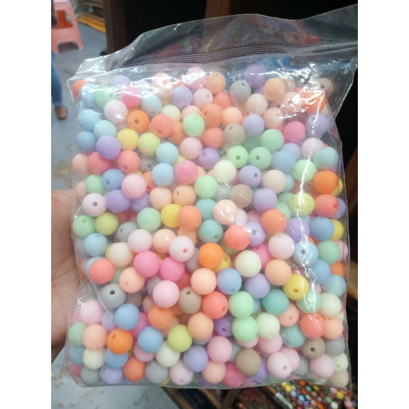 Pastel Matte Round Beads Assorted For DIY jewelry making accessories ...