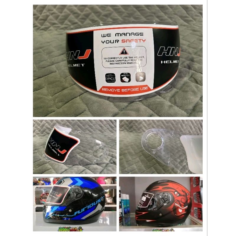 ORIGINAL LENS FOR HNJ 855 FULL FACE HELMET | Shopee Philippines