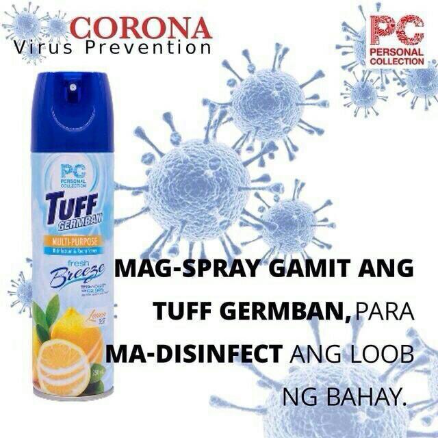 Pc Tuff Germban Multi-Purpose Disinfectant & Room Spray | Shopee ...