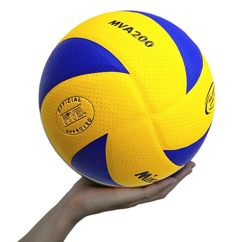 Mikasa Volleyball Ball V300W Competition Training Leather Volleyball ...