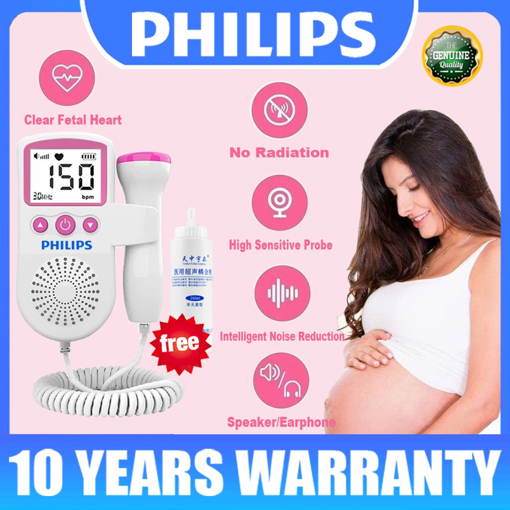 PHILIPS Fetal Doppler Upgraded Fetal Heart Rate Detector Pregnancy ... PHILIPS Fetal Doppler Upgraded Fetal Heart Rate Detector Pregnancy ...