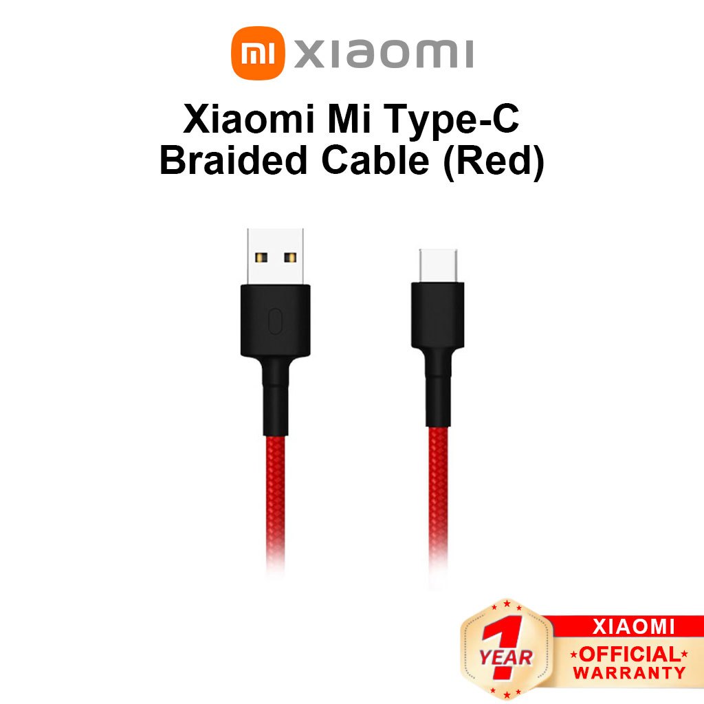 Xiaomi Mi Braided USB Type-C Cable 100cm | Shopee Philippines