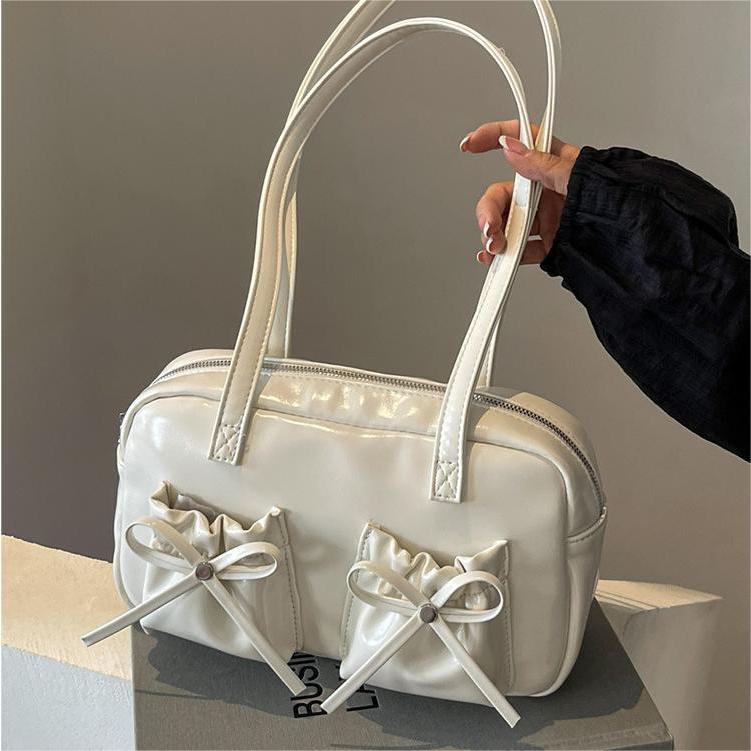 New Shoulder Bag for Women Fashion Tote Bag with Zipper Simple Hand Bag ...
