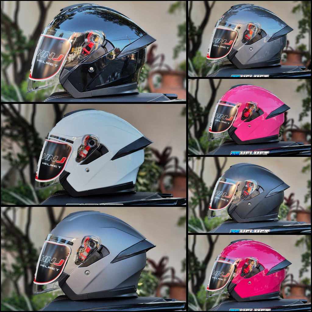 HNJ A4-006-H - HALF FACE DUAL VISOR | Shopee Philippines