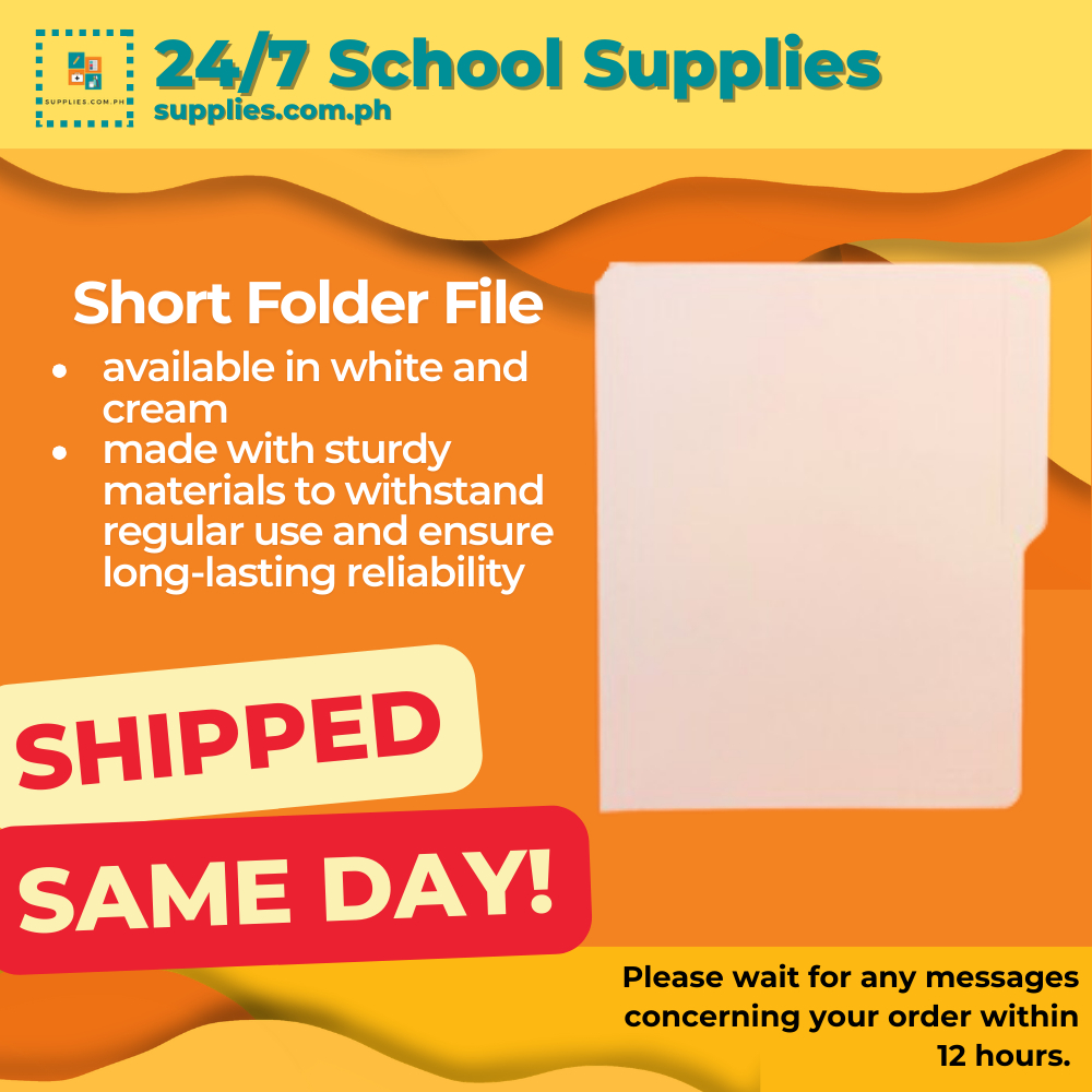 Short Folder White And Cream Folder file | Shopee Philippines