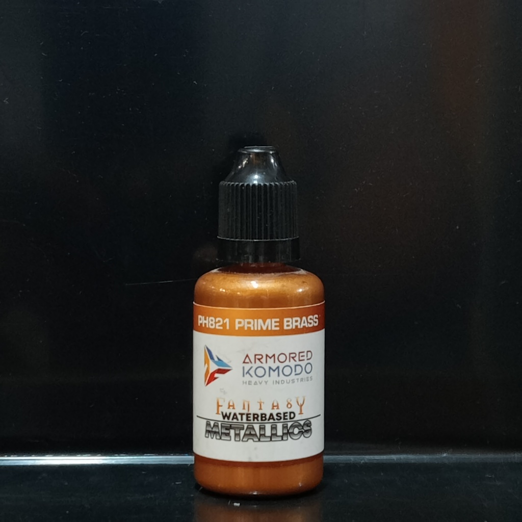 Armored Komodo PH821 Prime Brass Fantasy Metallics 30 ml Waterbased Acrylics Paint Metallics ...