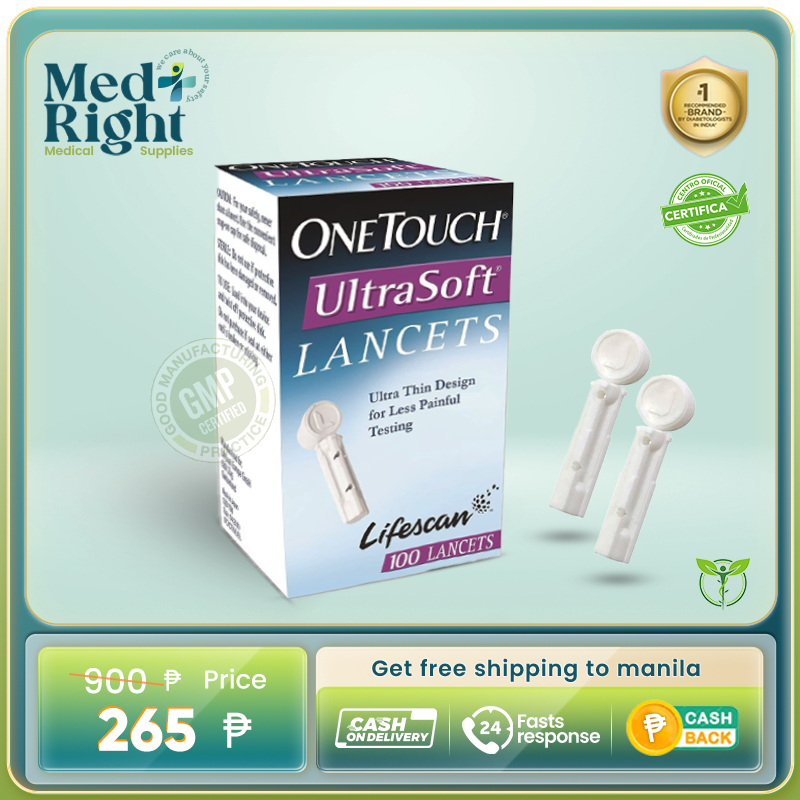 One Touch Ultra Blood Lancets 100 pieces or 25 pieces or One Touch ...