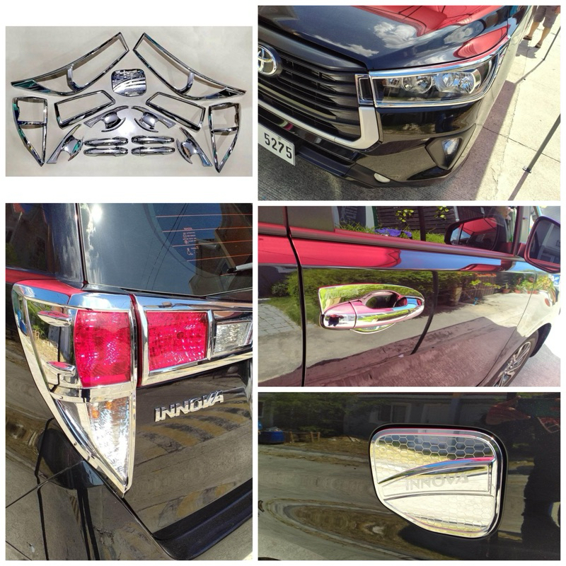 Toyota Innova 2016 - 2025 Garnish Complete Set Chrome | Shopee Philippines