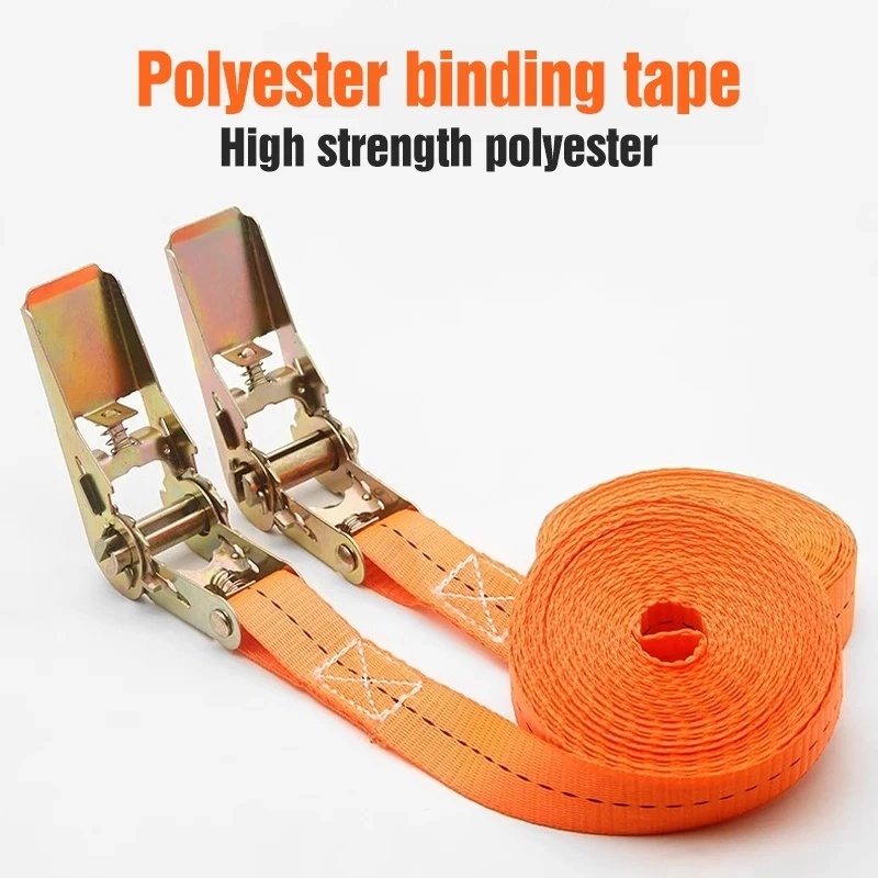 Heavy Duty Cargo Strap with Secure Steel Lock, Black | Shopee Philippines