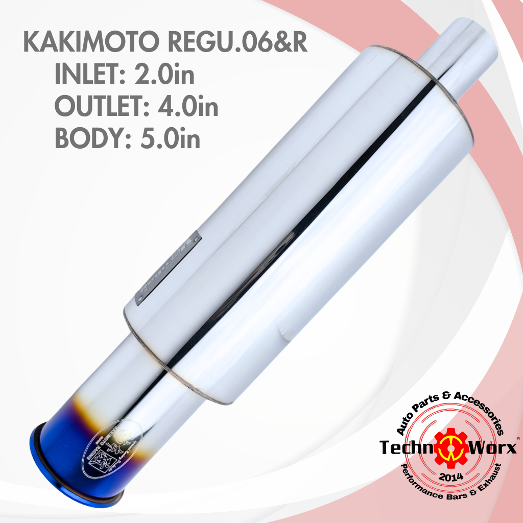 KAKIMOTO REGU.06&R Japan Muffler High Quality Xl size freeflow super bass car exhaust GREDDY HKS ...