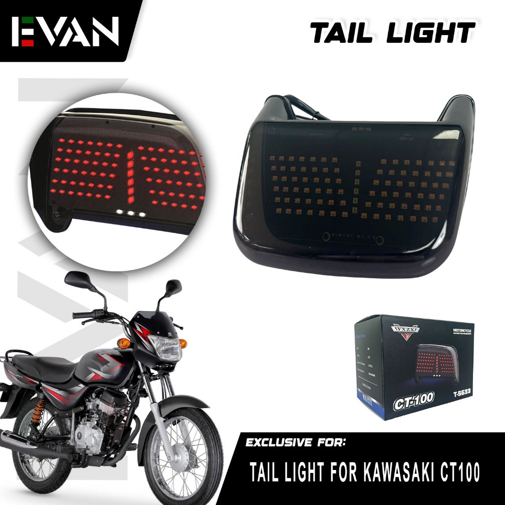 EVAN PH LED TAIL LIGHT FOR KAWASAKI CT 100 | Shopee Philippines