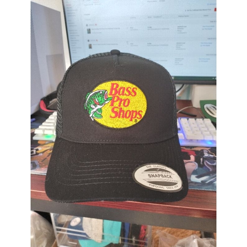 Bass Pro Shop Curve Brim Trucker Snapback Cap | Shopee Philippines