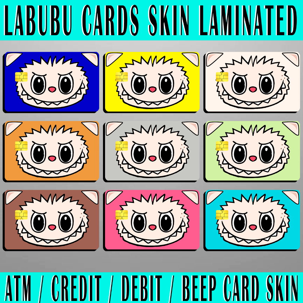 LABUBU CARD SKIN - (SKIN CARD STICKER) ATM/CREDIT/DEBIT/BEEP (SKIN CARD ...