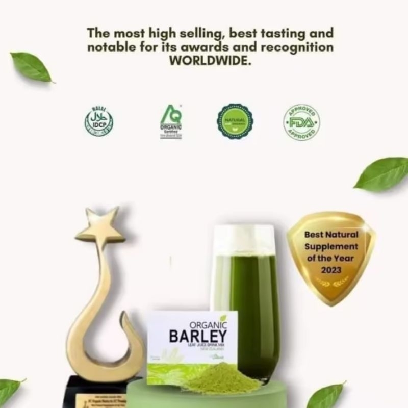 JC Organic Barley Juice(10pcs) | Shopee Philippines