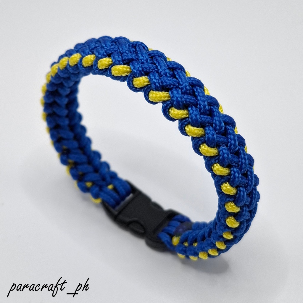 Thin Paracord Bracelet - Modified Victory Ladder (GSW Version) with ...