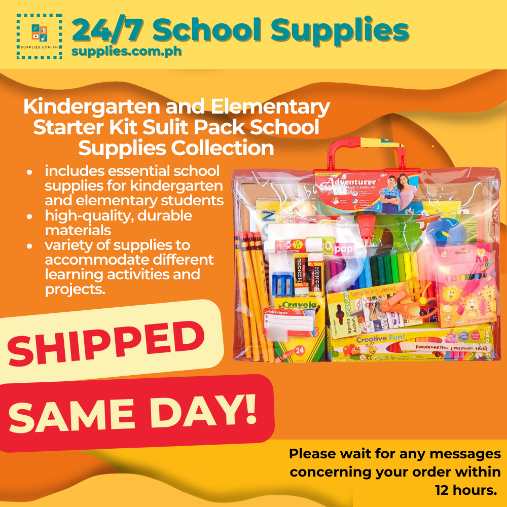 Kindergarten and Elementary Starter Kit Sulit Pack School Supplies ...