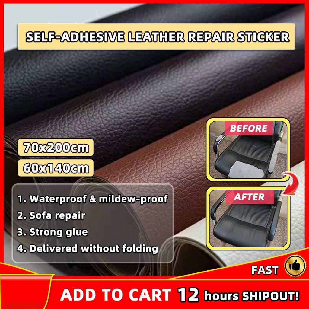 Self-Adhesive Leather Repair Patch Kit Leather patch Upholstery leather ...