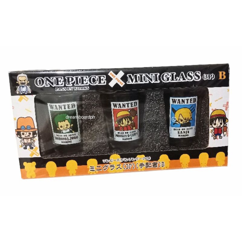 ONE PIECE MINI GLASS ZORO LUFFY SANJI JAPAN | Shopee Philippines