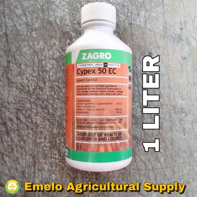 CYPEX 50 EC (1 LITER) CYPERMETHRIN INSECTICIDE by ZAGRO | Shopee ...