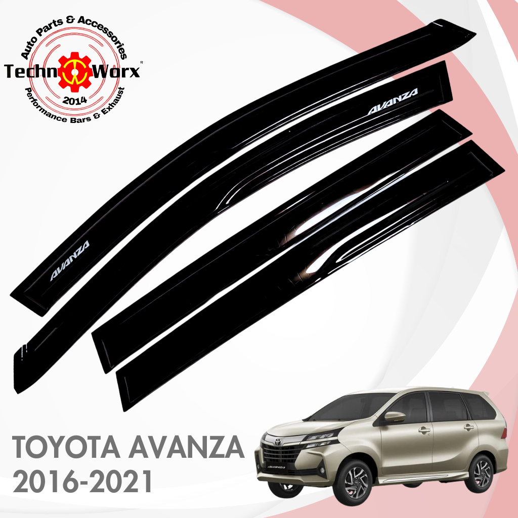 Toyota Avanza Window 2016 - 2021 Shield Visor Sun Rain weather Protect ...