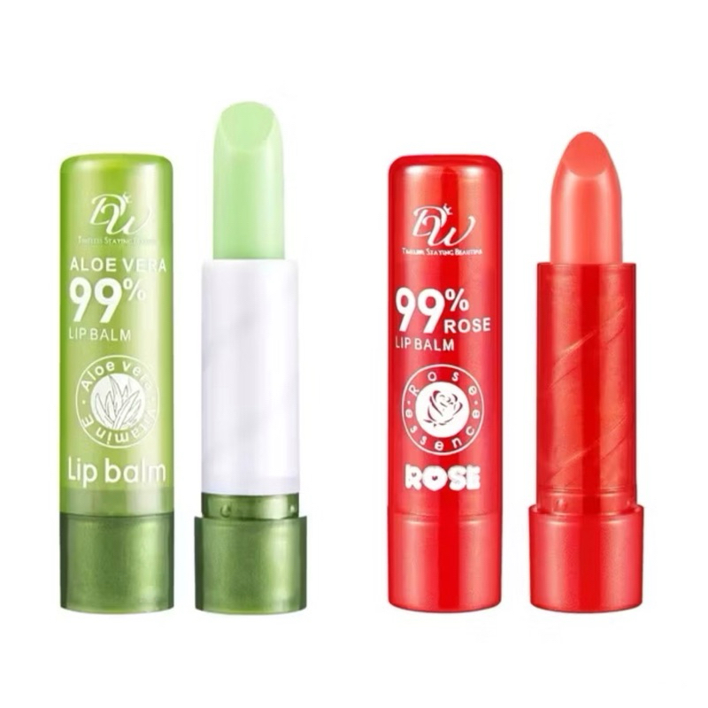 DW Moisturizing Lip Balm 99% Aloe Vera + Vitamin E Color Changing ...