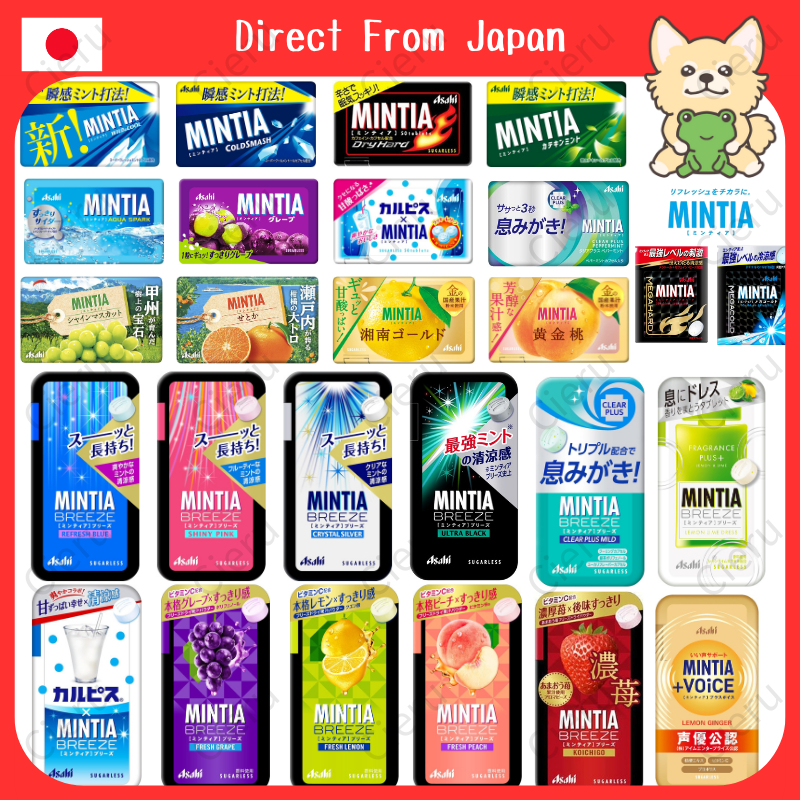 Asahi Mintia Candy Japan Sugarless Mints Breeze Original Fresh Breath Tablets | Shopee Philippines