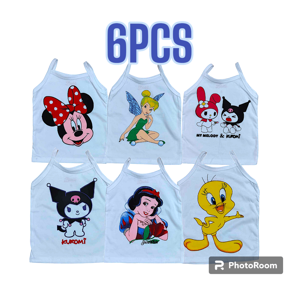 3pcs/6pcs Dido's Spaghetti Sando for Girl Kids 0-7yrs Old | Shopee ...