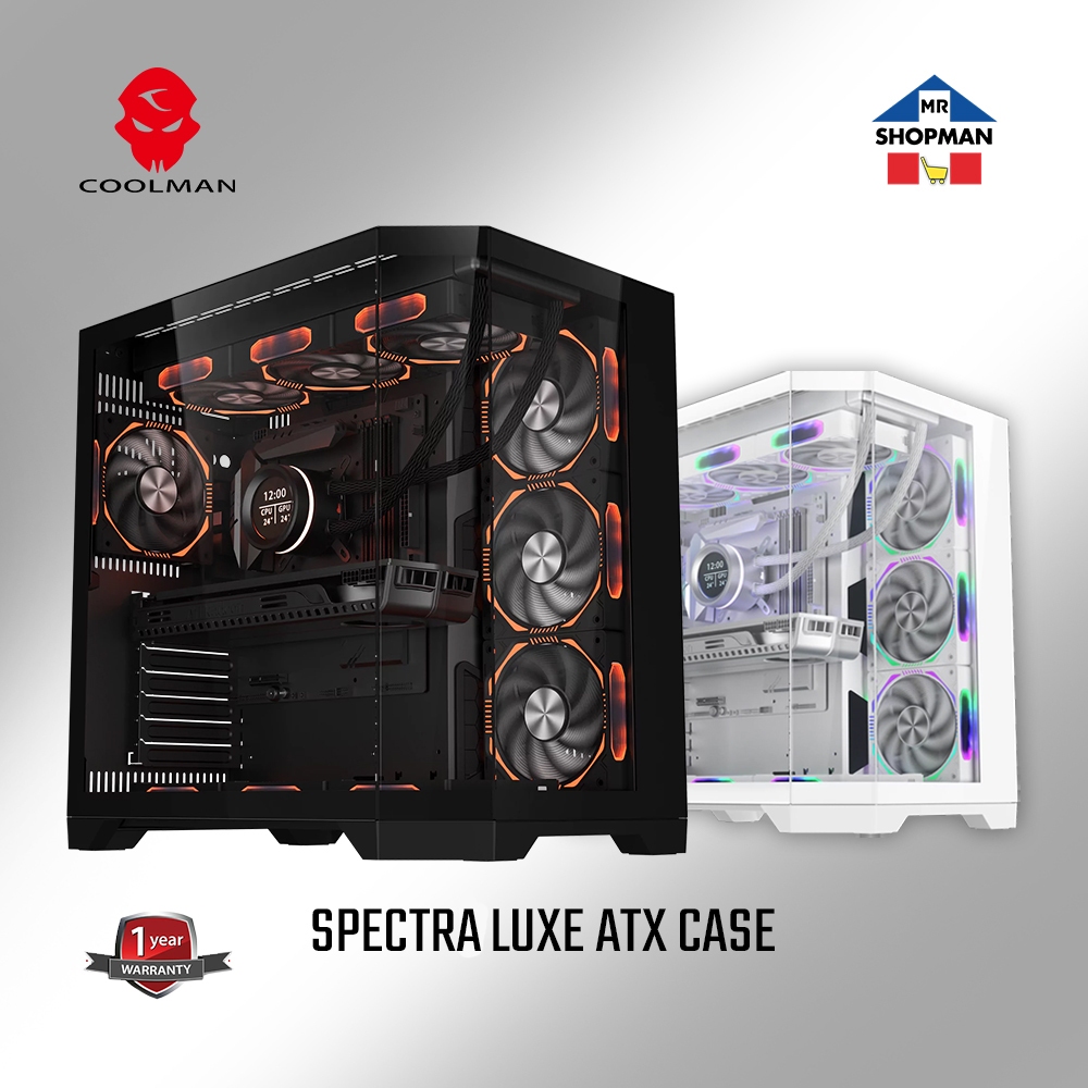 Coolman SPECTRA LUXE ATX Dual Chamber PC Case | Shopee Philippines