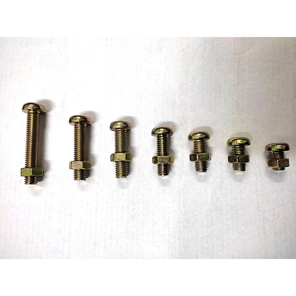 ORDINARY JP BOLT W/ NUT 8MM (10SETS) | Shopee Philippines
