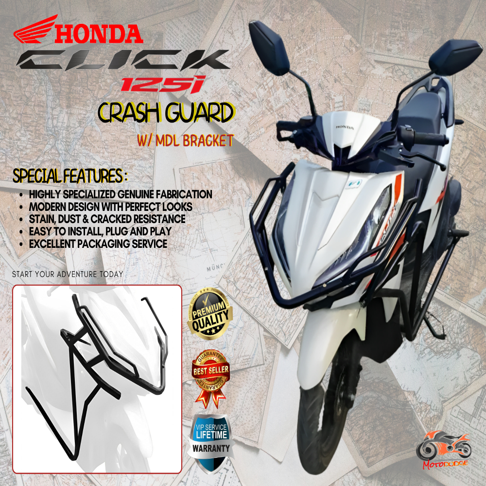 HONDA CLICK 125 ( v1 | v2 | v3 | v4 ) - FULL CRASH GUARD - PHASE 1 ...