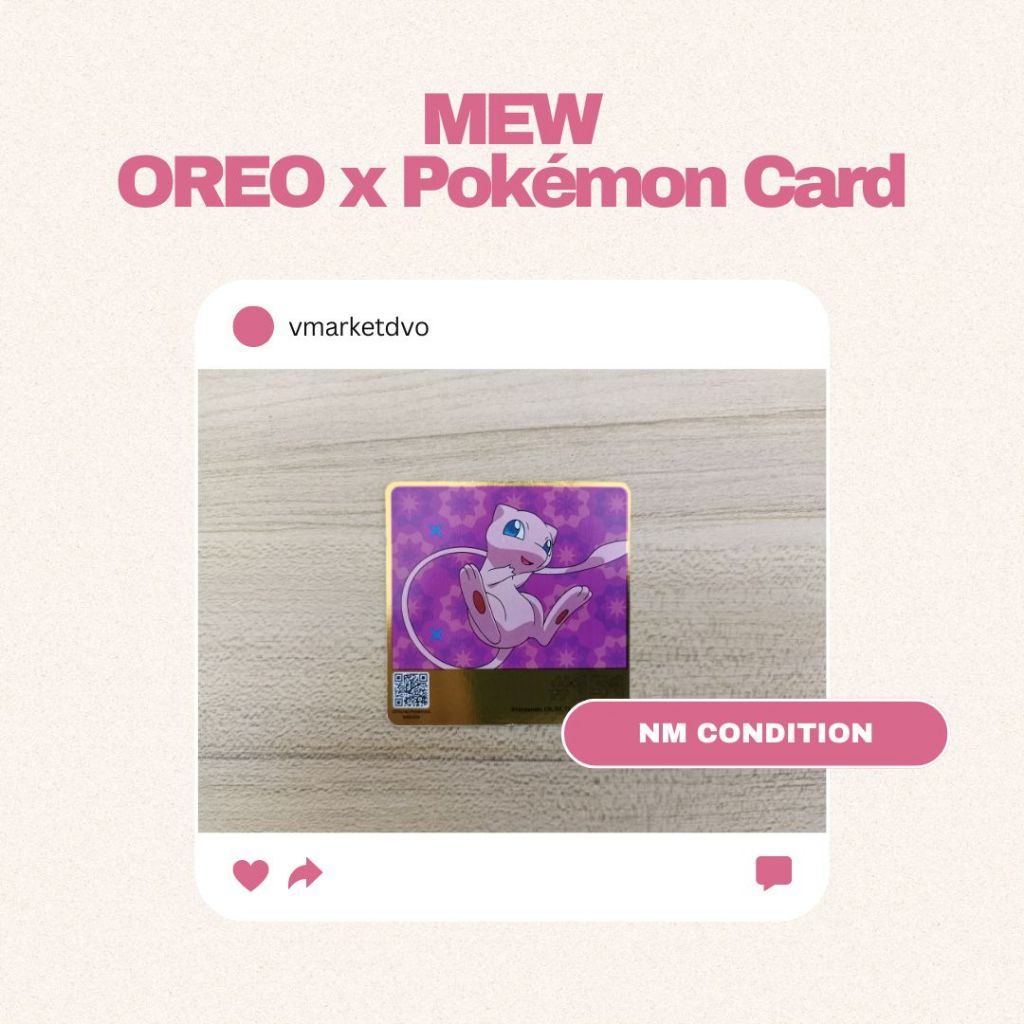 OREO x Pokemon Card - MEW | Shopee Philippines