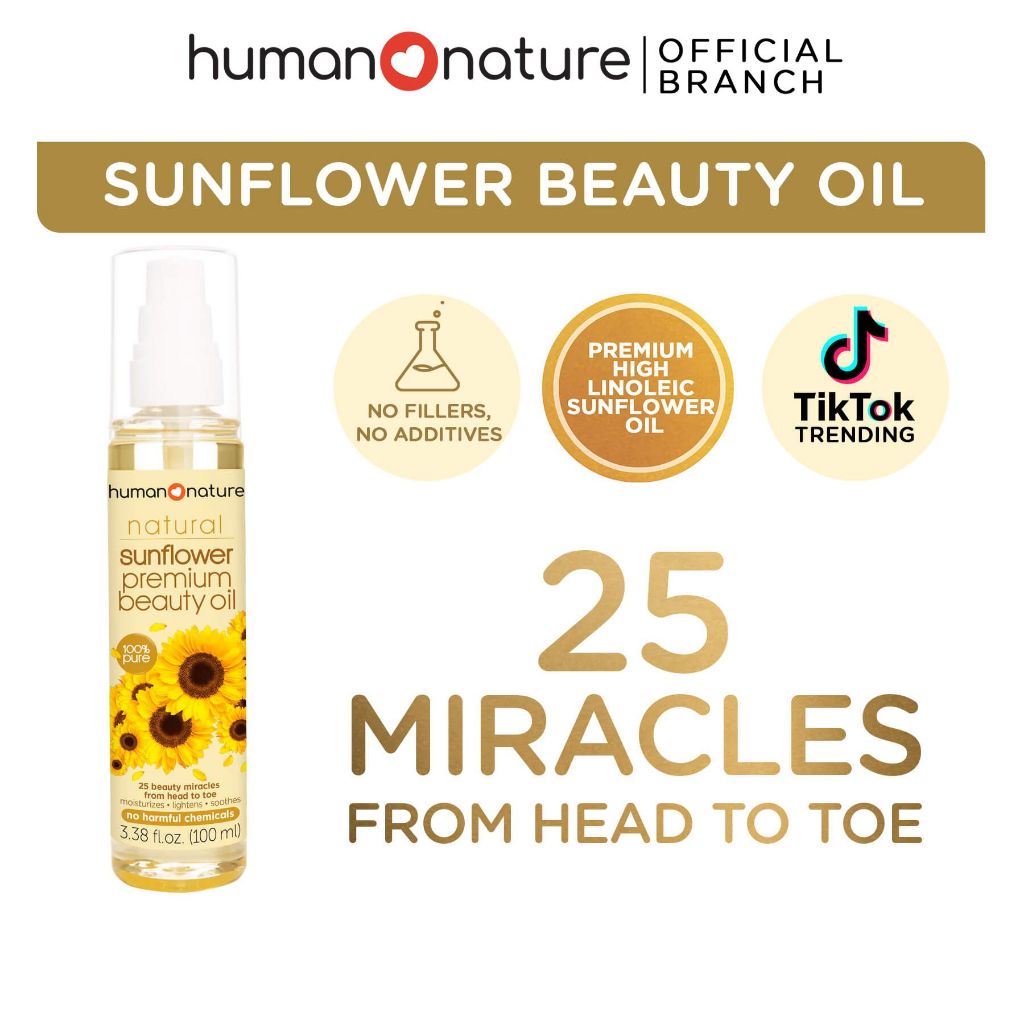 Human Nature Sunflower Beauty Oil Natural (25 Beauty Miracles) | Shopee ...