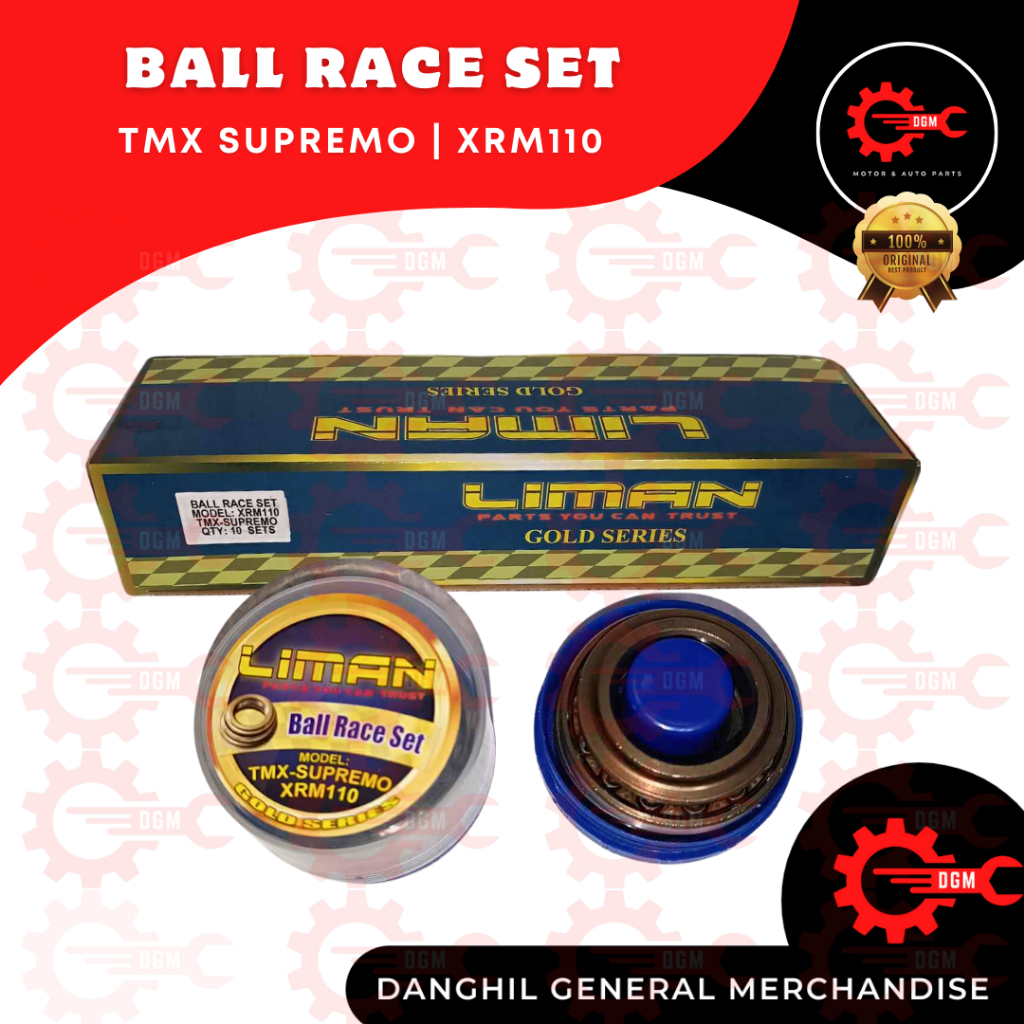 LIMAN Ball Race Set - Gold Series for Tmx Supremo/Xrm110 | Shopee Philippines