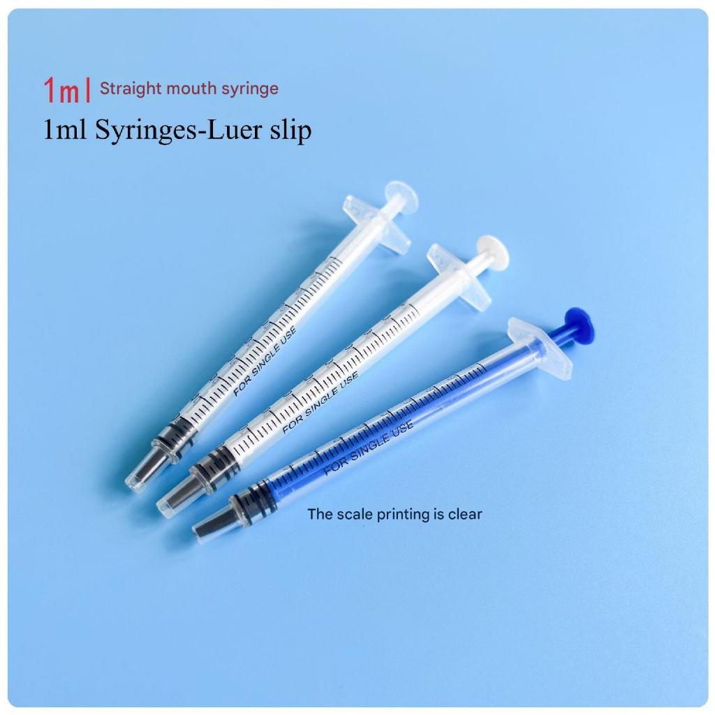 Disposable threaded syringe 1ml needle pipe sterile injection, spiral ...