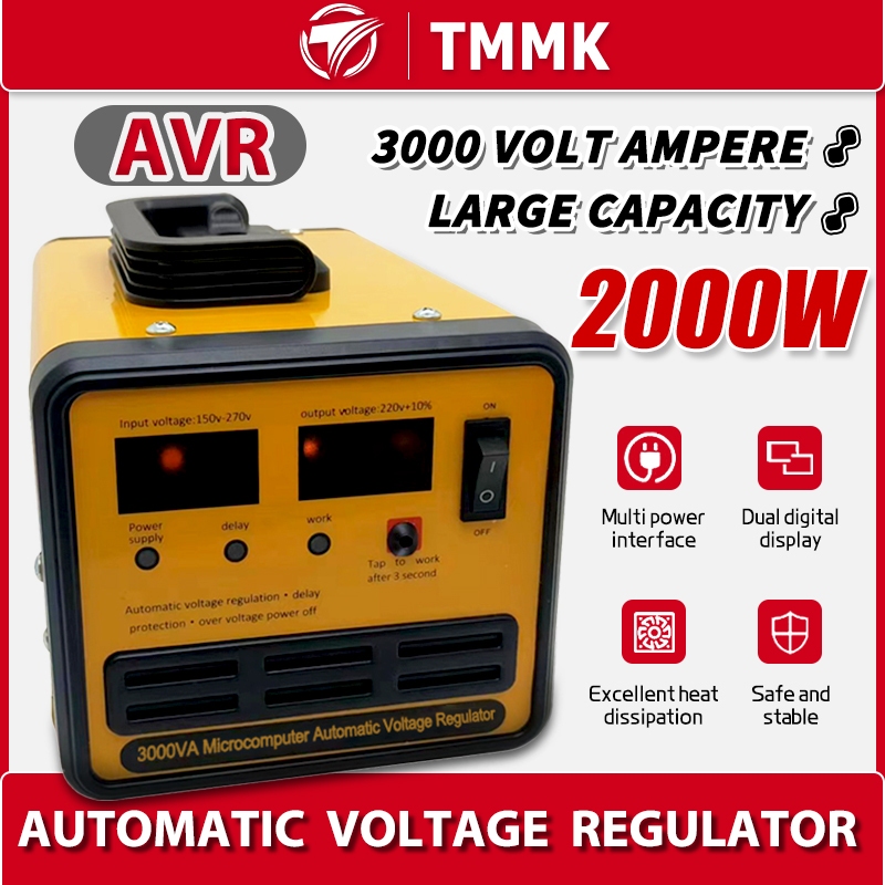 AVR 2000W/220V Automatic Voltage Regulator SVR-3000VA/2000VA/1000VA ...
