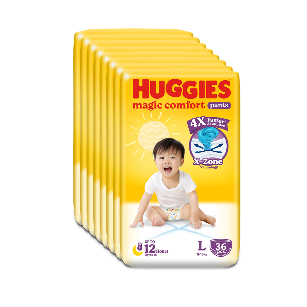 Huggies Magic Comfort Jumbo Large - 36 pcs x 8 packs (288 pcs) | Shopee ...