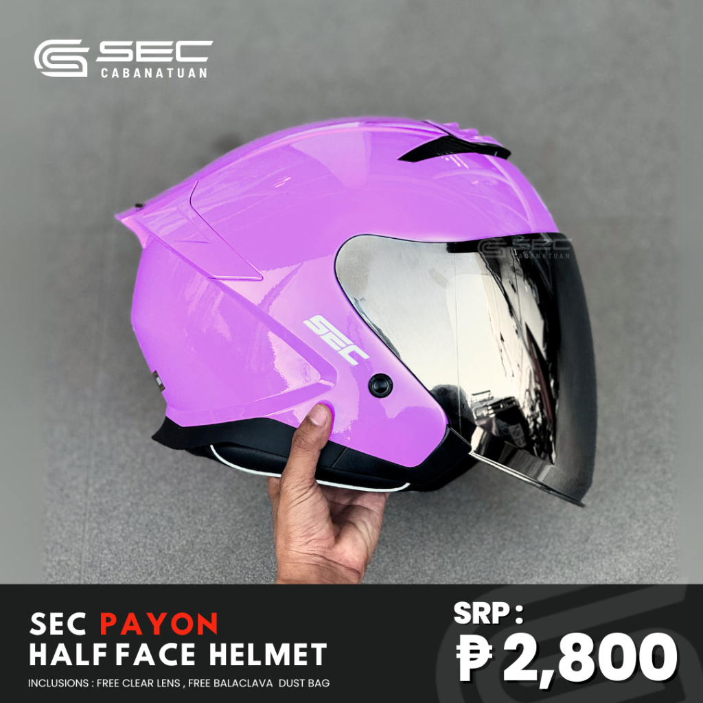 PAYON SOLID 2023 HALF FACE HELMET | Shopee Philippines