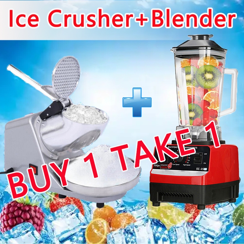 Electric Ice Crusher Heavy Duty Ice Smasher Machine Automatic Ice ...