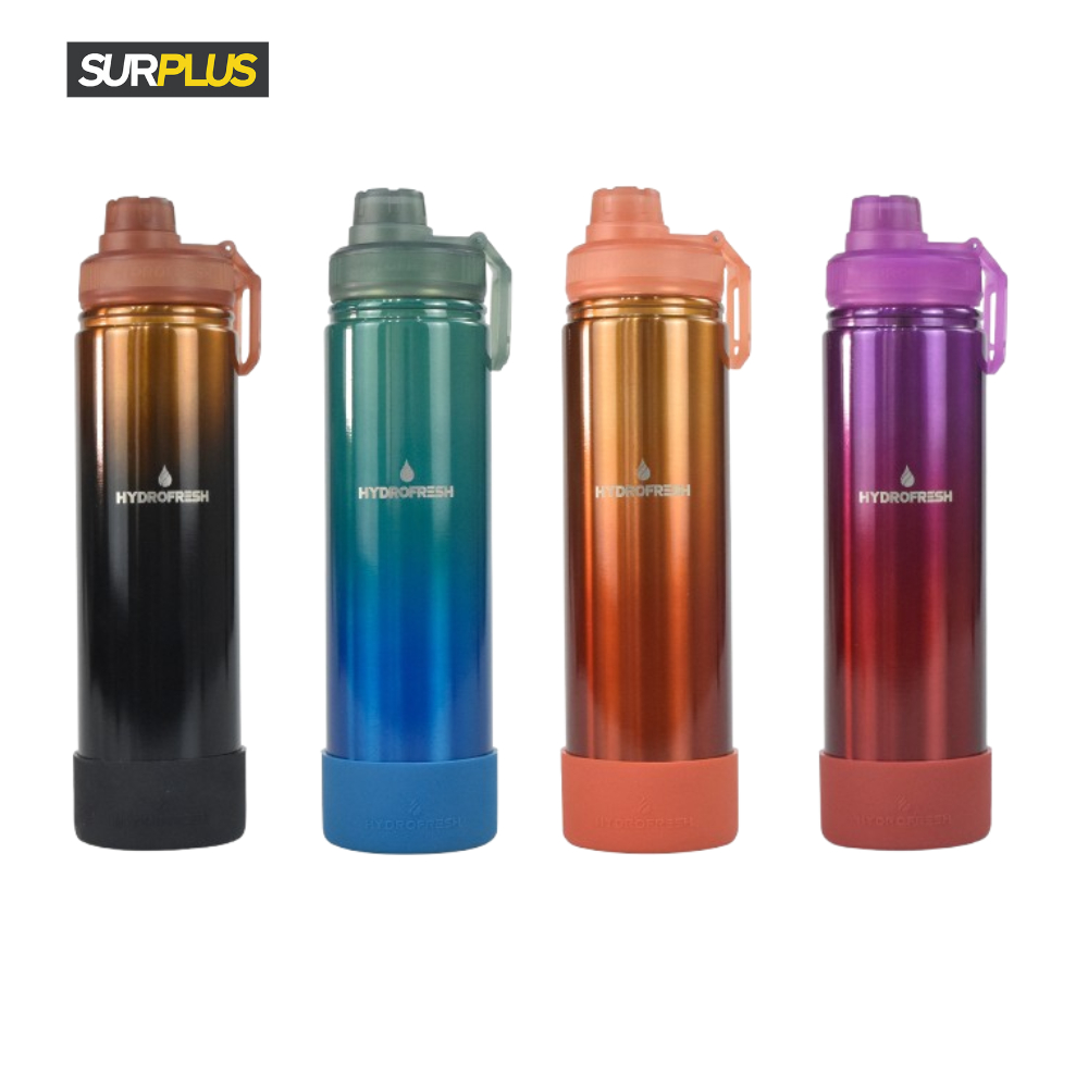Surplus Hydrofresh Flask Glossy Metallic With Sporty Handle 650mL with ...