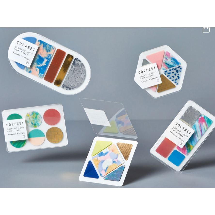 KINGJIM-HITOTOKI COFFRET FILM STICKERS 40 SHEETS (8 SHEETS X 5 DESIGNS ...