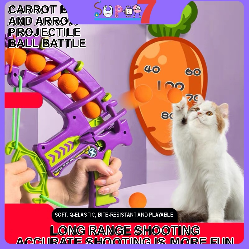 Radish Bow and arrow Set toy for Kids Launcher Toy with Balls Carrot ...
