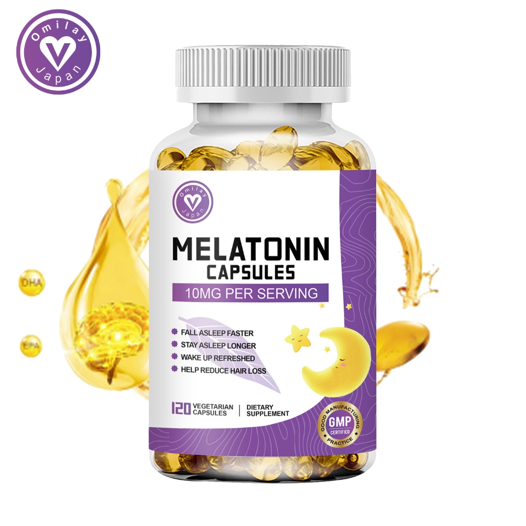 Omilay Melatonin Capsule For Stress Relief and Improve Deep Sleep ...