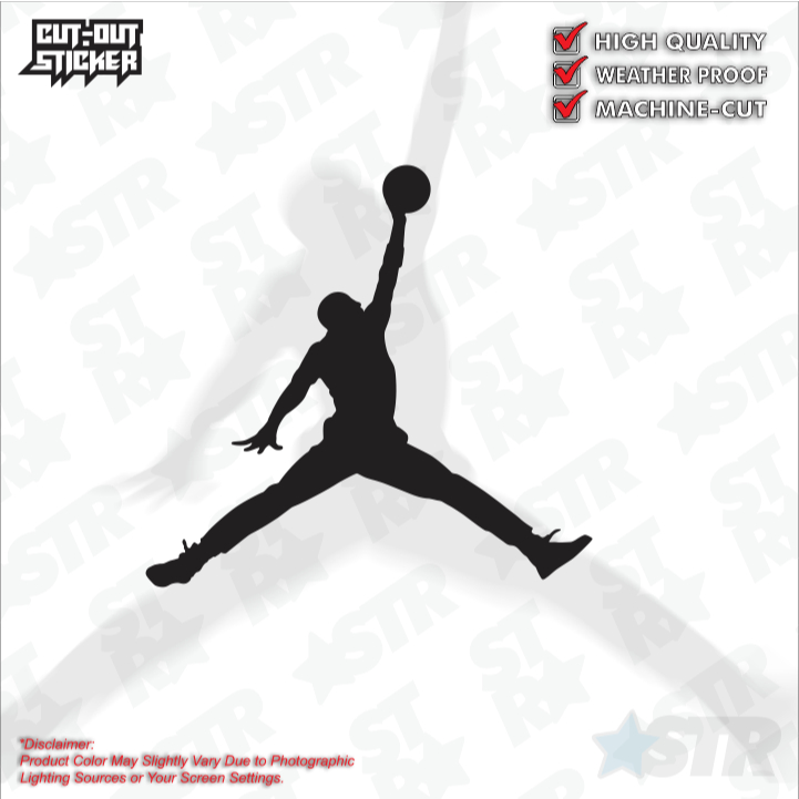 Air Jumpman LOGO Cut-Out Sticker Decal Waterproof | Shopee Philippines