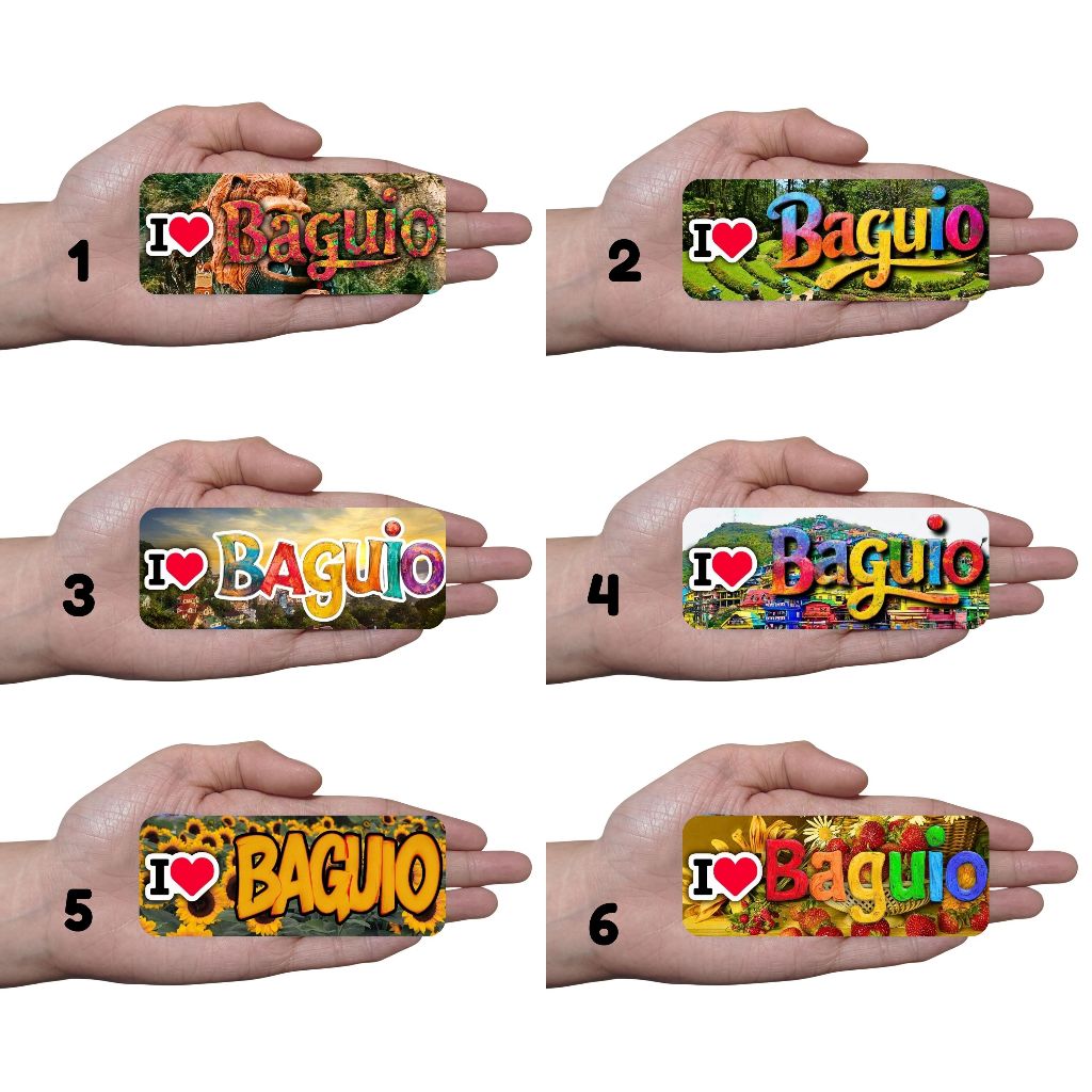 I LOVE BAGUIO RUBBER REF MAGNET DESIGN | Shopee Philippines