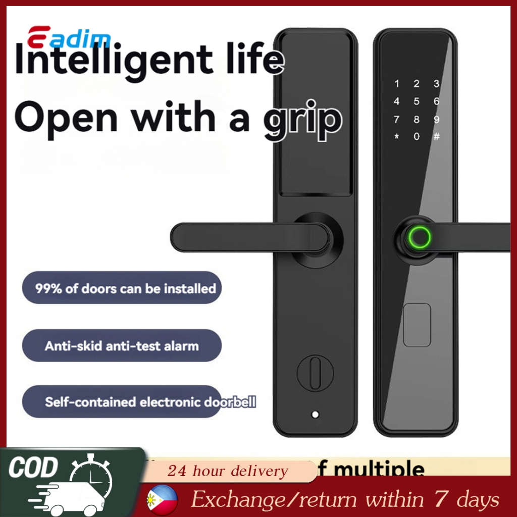 Bluetooth smart door lock main door with app fingerprint ic card ...
