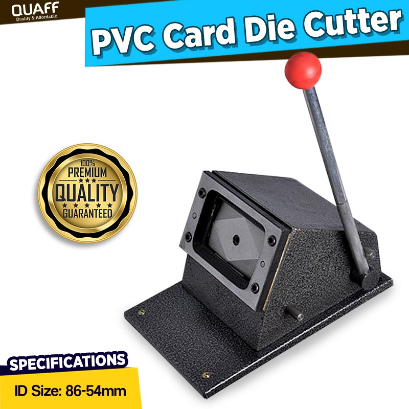 QUAFF PVC Die Cutter 86x54mm Cut Size Heavy Duty ID Die CItter | Shopee ...