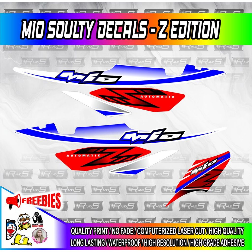 YAMAHA MIO SOULTY DECALS ( Z EDITION) - HD PRINT | Shopee Philippines
