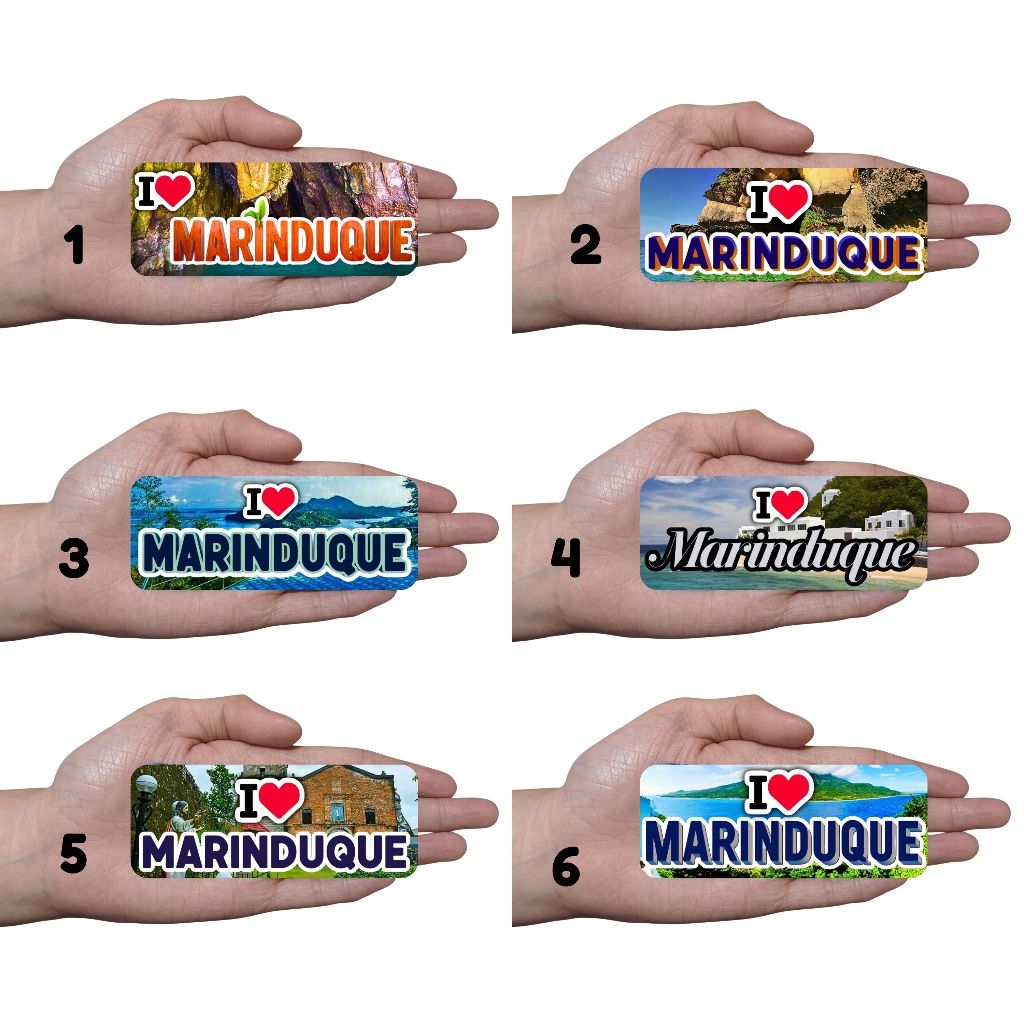 I LOVE MARINDUQUE RECTANGLE RUBBER REF MAGNET SOUVENIR | Shopee Philippines